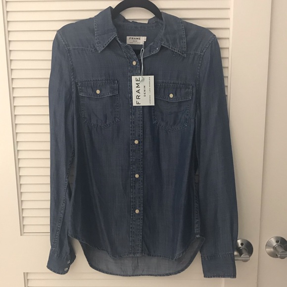 Frame Denim | Tops | Frame Denim Shirt | Poshmark